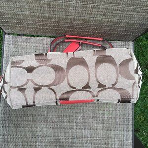 Coach | Bags | Coach Signature Stripe Tote Bag Shouder Bag F295 | Poshmark